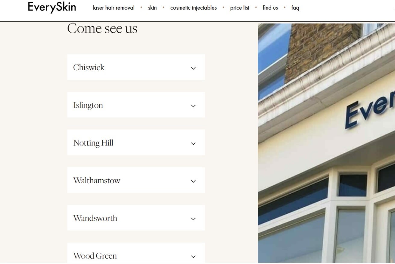 EverySkin - Notting Hill: lê avaliações e reserva aulas na ClassPass